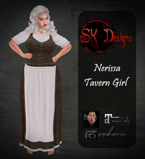 Second Life Marketplace - .::SKD::. Nerissa Tavern Girl Set [ADD ME]